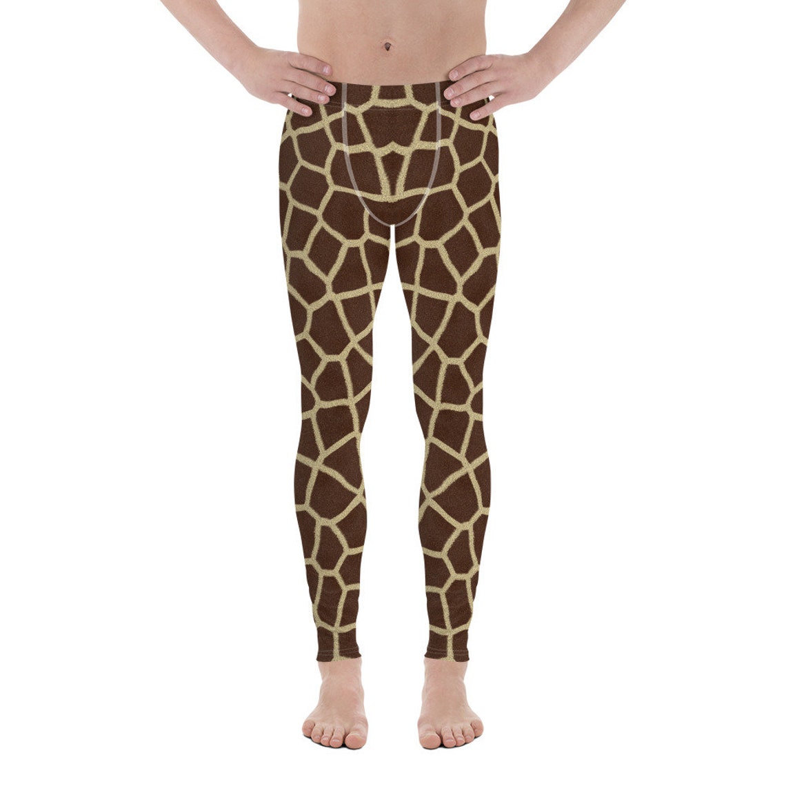 Men's Hipster Fun Leggings, Gifts for Men, Giraffe Leggings Pants ...