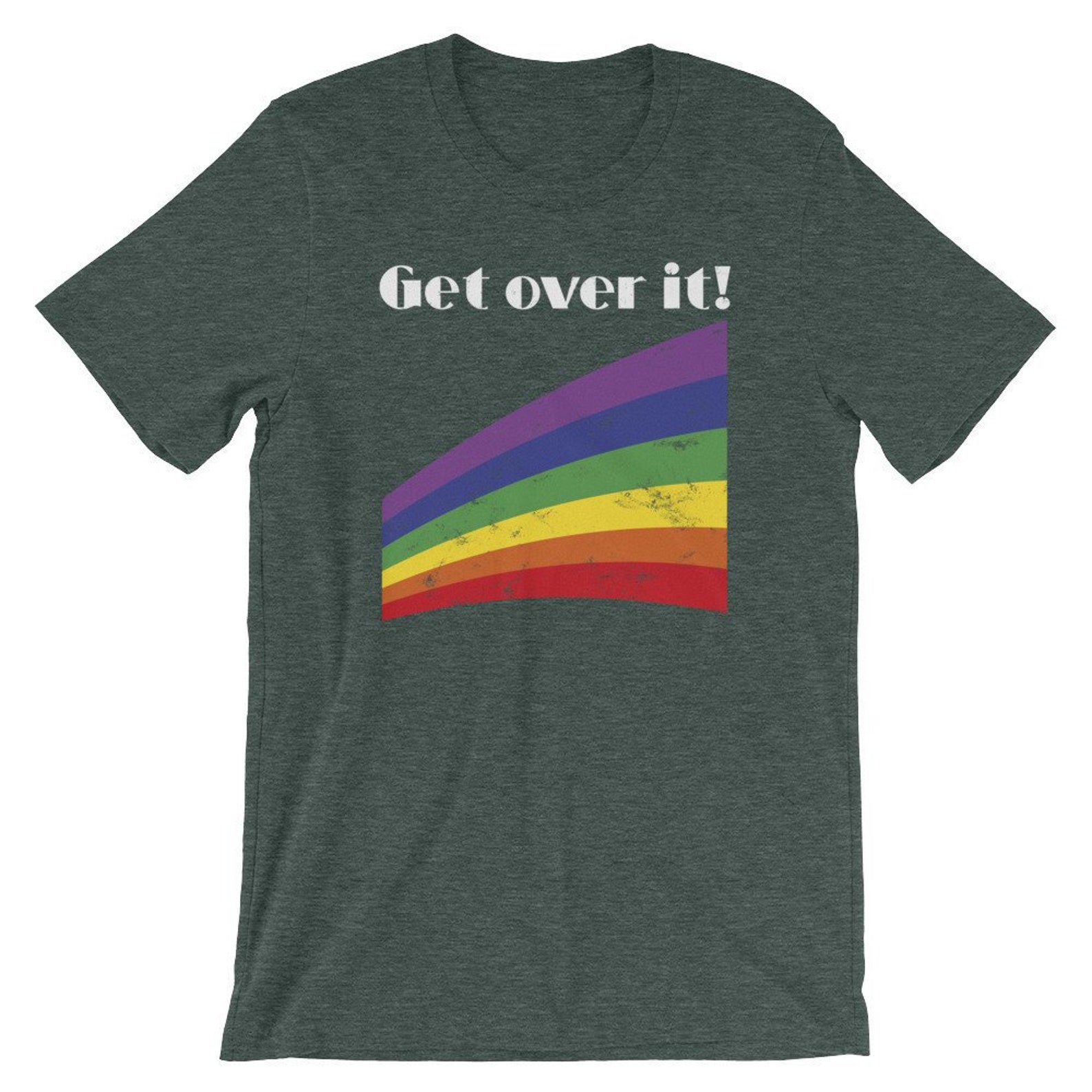 Rainbow T-shirt, Gay Pride Rainbow Shirt, LGBTQ Gifts, Rainbow Gifts ...