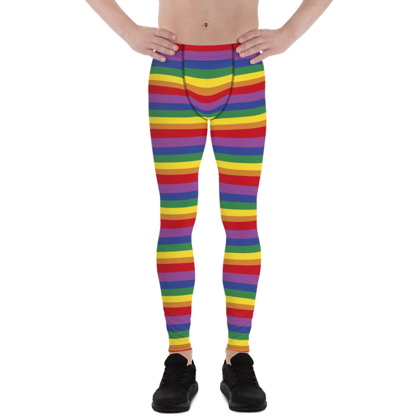 Gay Pride Rainbow Men's Hipster Leggings Pride Parade Festival Clothes ...