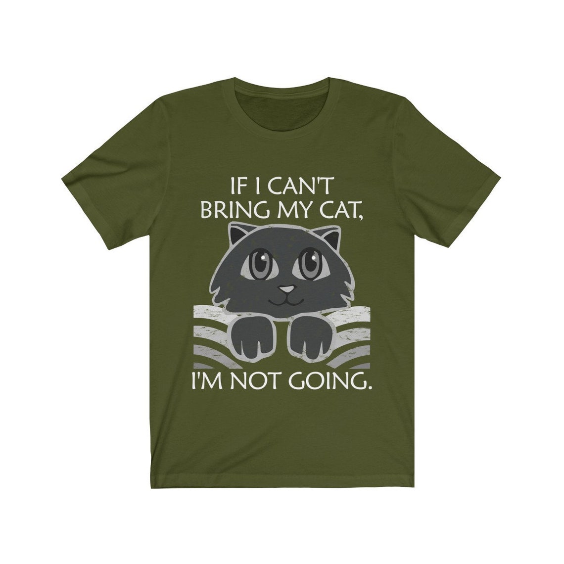 Funny Cat Shirts If I Can't Bring My Cat I'm Not - Etsy