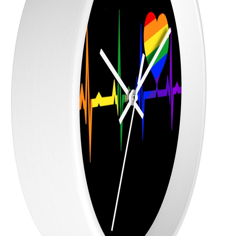 LGBTQ Gifts, Rainbow Pride Wall Clock, Gay Lesbian Pride Gift, LGBTQ ...