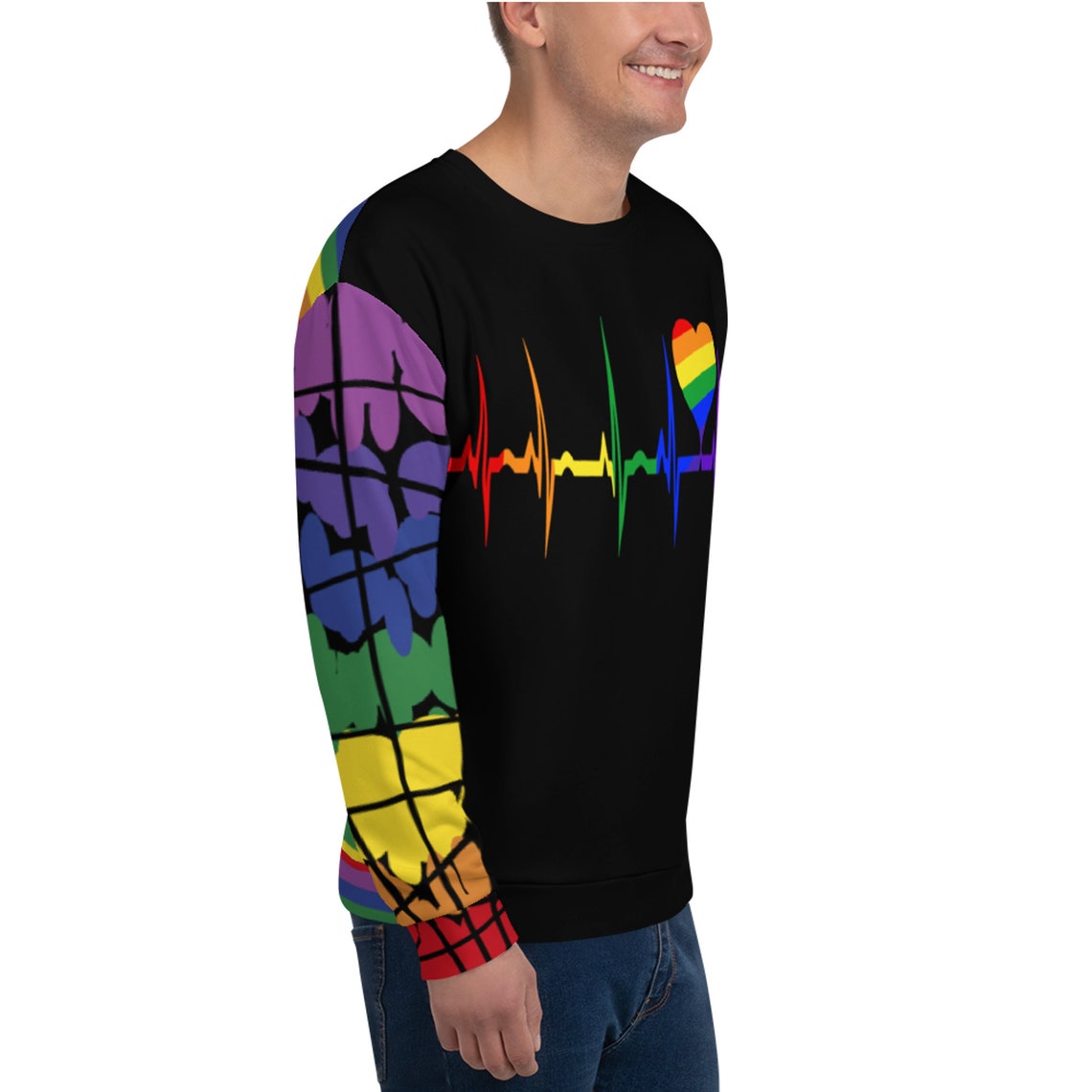 Unisex LGBTQ Rainbow Sweatshirt Lgbtq Rainbow Pride Gay - Etsy