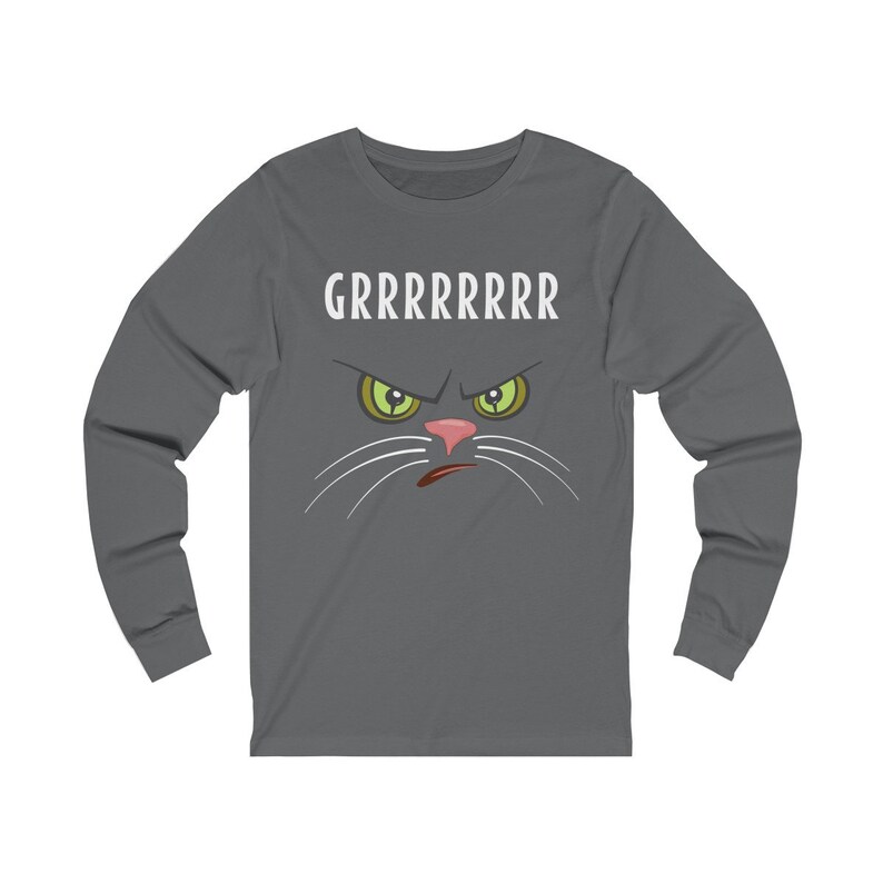 Cute Cat Shirt Angry Cat Shirt Mad Cat Growling Kitty - Etsy