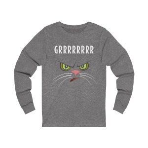 Cute Cat Shirt, Angry Cat Shirt, Mad Cat, Growling Kitty Kitten, Funny ...