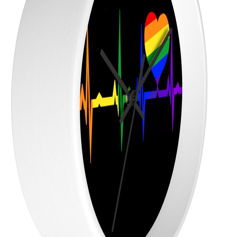 LGBTQ Gifts, Rainbow Pride Wall Clock, Gay Lesbian Pride Gift, LGBTQ ...