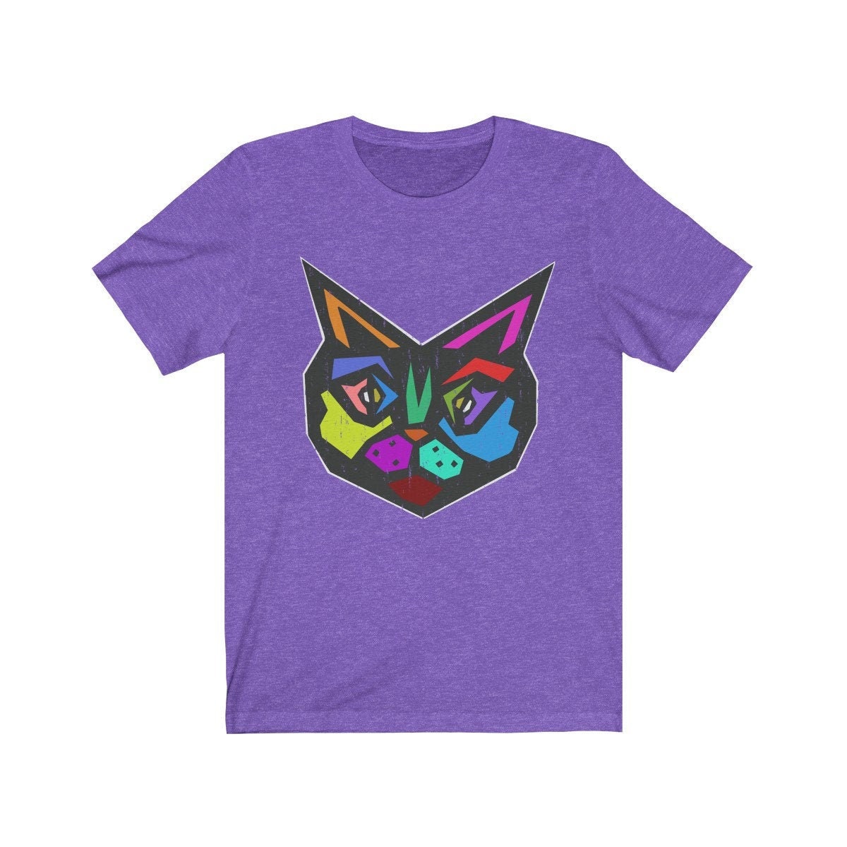 Cat Shirt Kitty Kitten Cat Original Art Cat Face Cute Men's Women's Cat ...