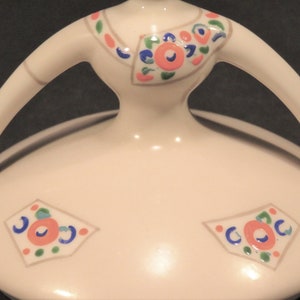 Fulper Pottery Art Deco Figural Lady Vanity Powder Dresser Jar / Stangl ...