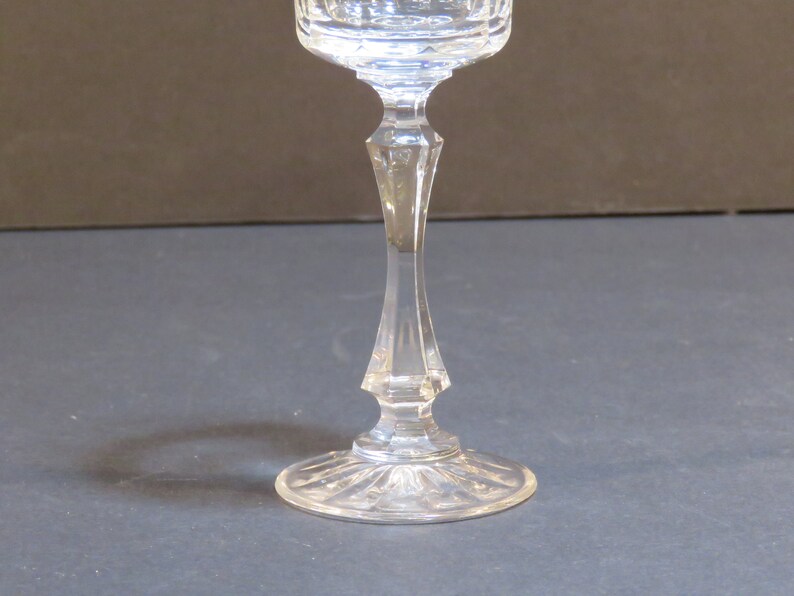 Galway Irish Crystal 4 Sherry Cordials in the leah older Pattern, 1980 ...