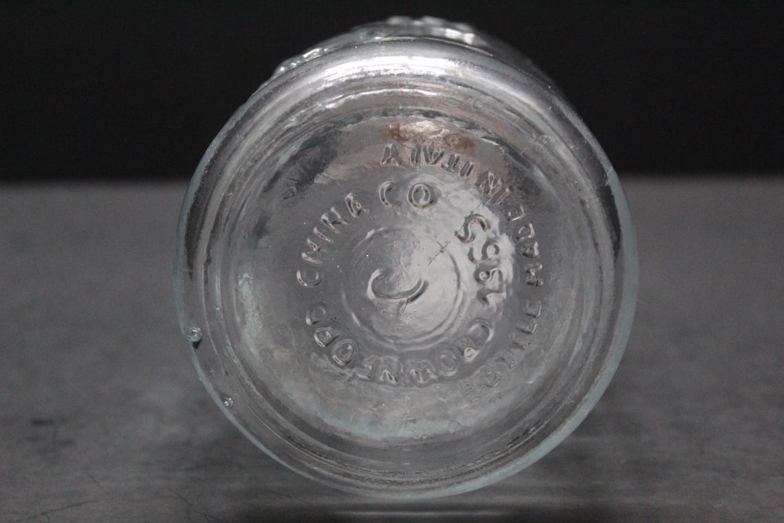 Vintage Thatcher Dairy Clear Glass Absolutely Pure Milk Bottle ...