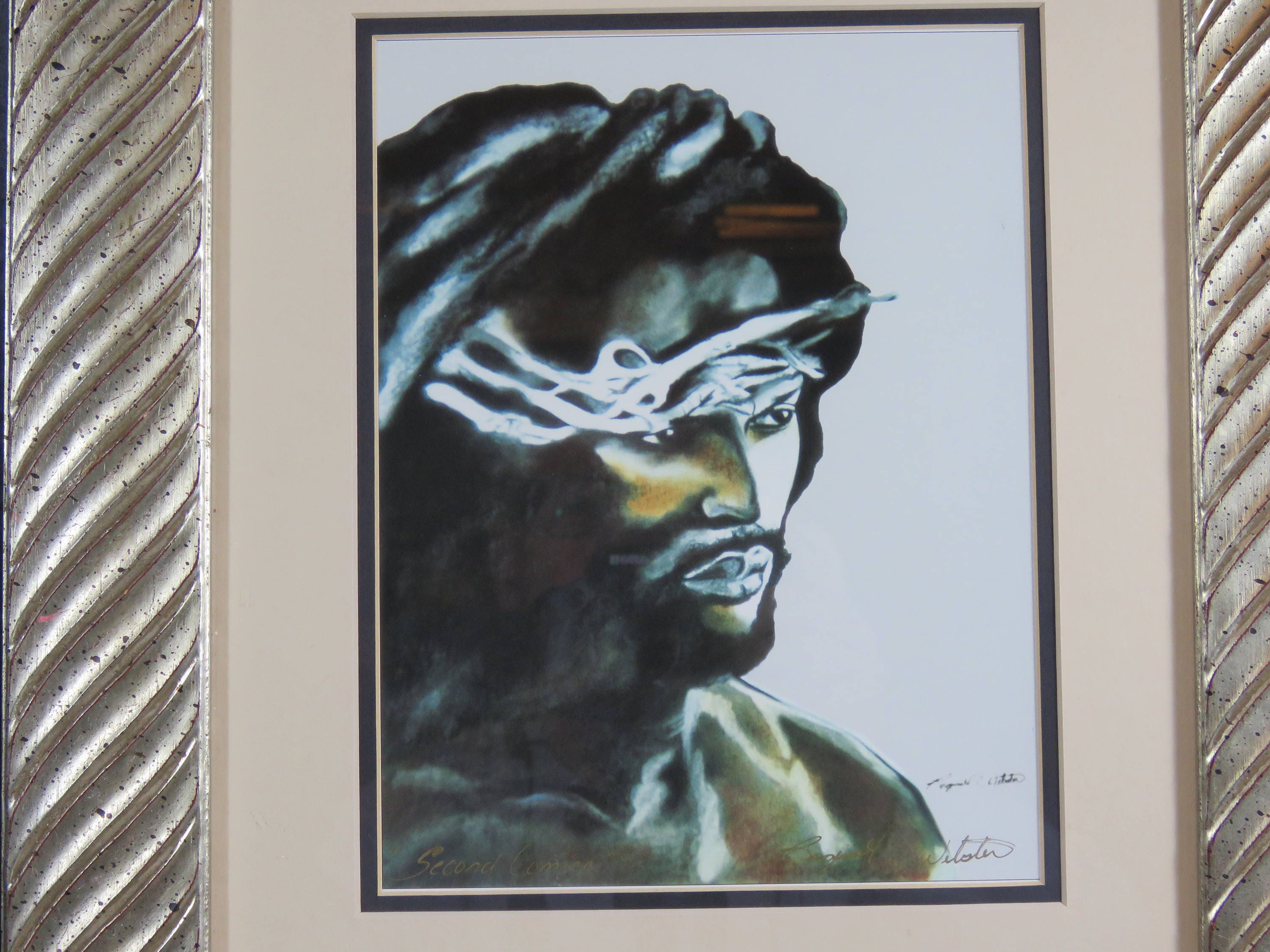 Reginald Webster Signed Print second Coming Jesus Christ Crown of ...
