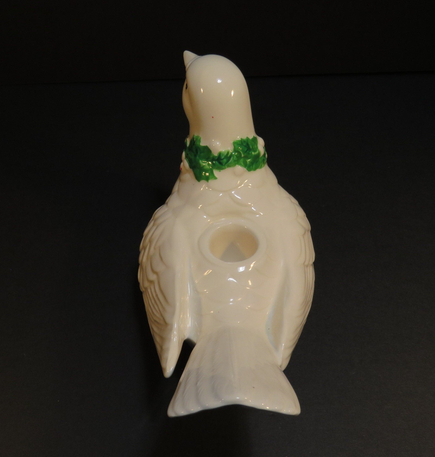 Vintage Fitz and Floyd Christmas Dove Ceramic Candlestick Holder From the 70's - Etsy