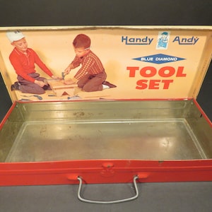 Vintage Handy Andy Blue Diamond Tool Set Tin Box, No. 620, No Tools - Etsy