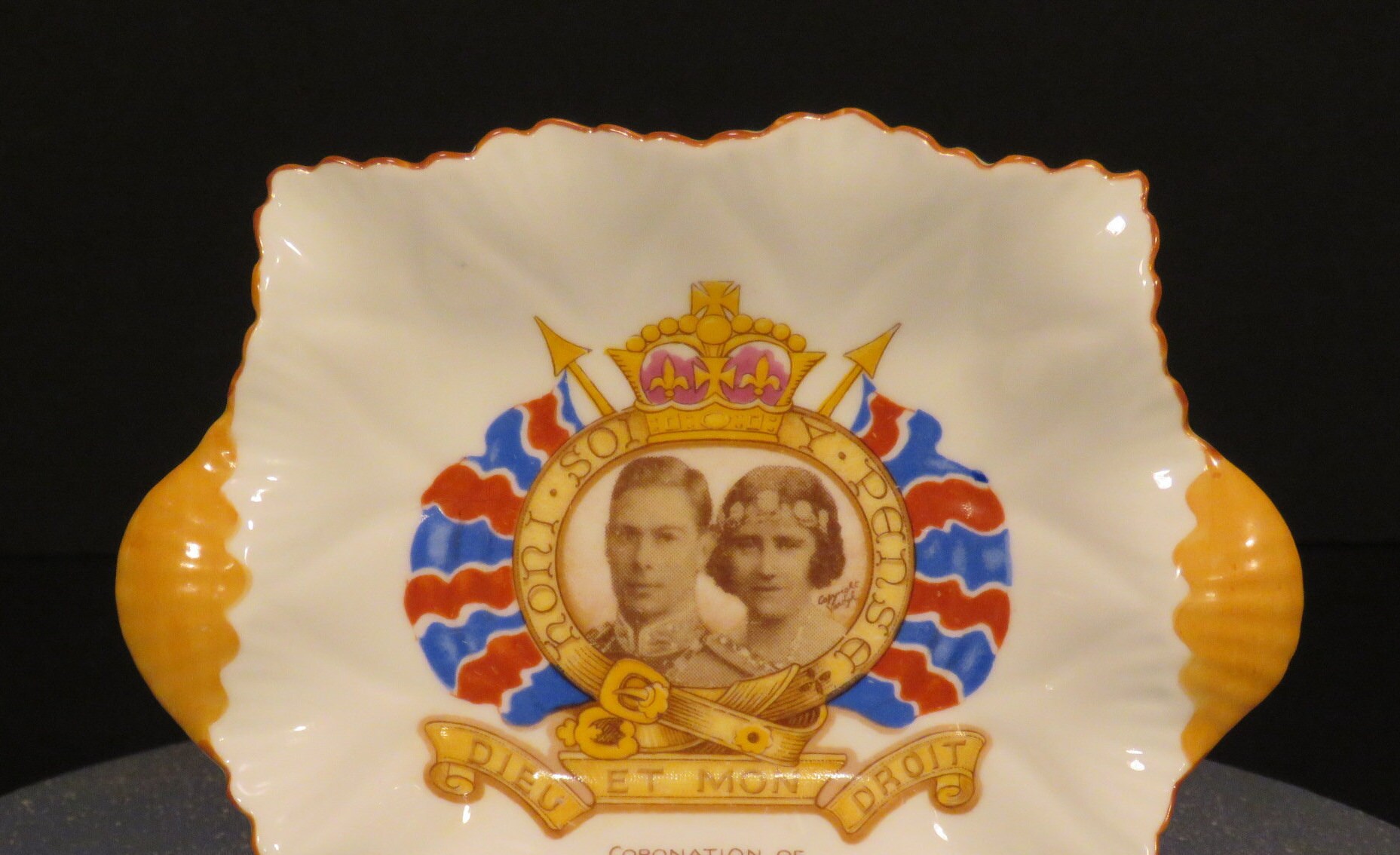 1937 King George VI and Queen Elizabeth Coronation Pin Dish, Shelley ...