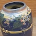 Antique Weller Hudson Pottery, 7.5" Tall Blue Floral Hand Painted Vase ...