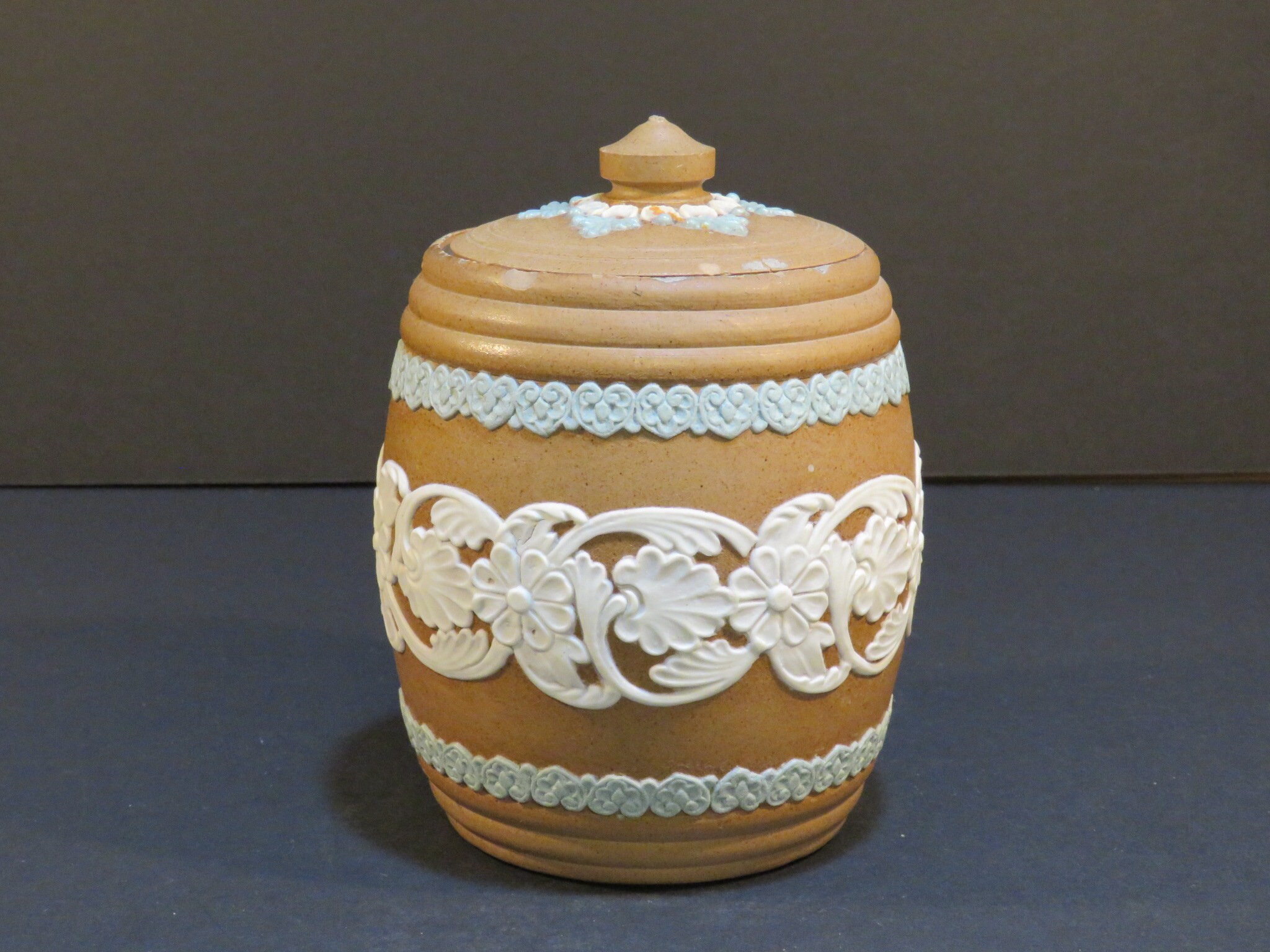Antique Doulton Lambeth Silicon Ware Tobacco Storage Jar 5 1/2 Tall ...