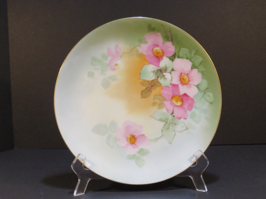 Antique Favorite Bavaria 9" Plate, Hand Painted and Artist Signed ...