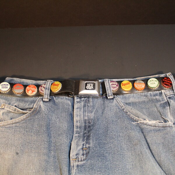 Bottle Cap Belt - Etsy