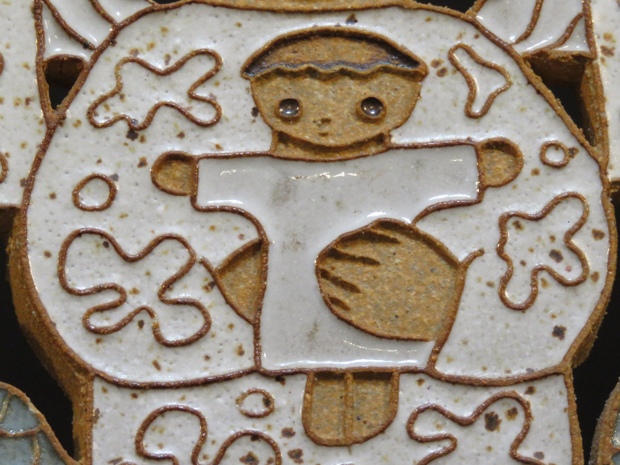 Vintage St Andrew's Abbey Hand Made Ceramic Mary, Jesus and Angels ...