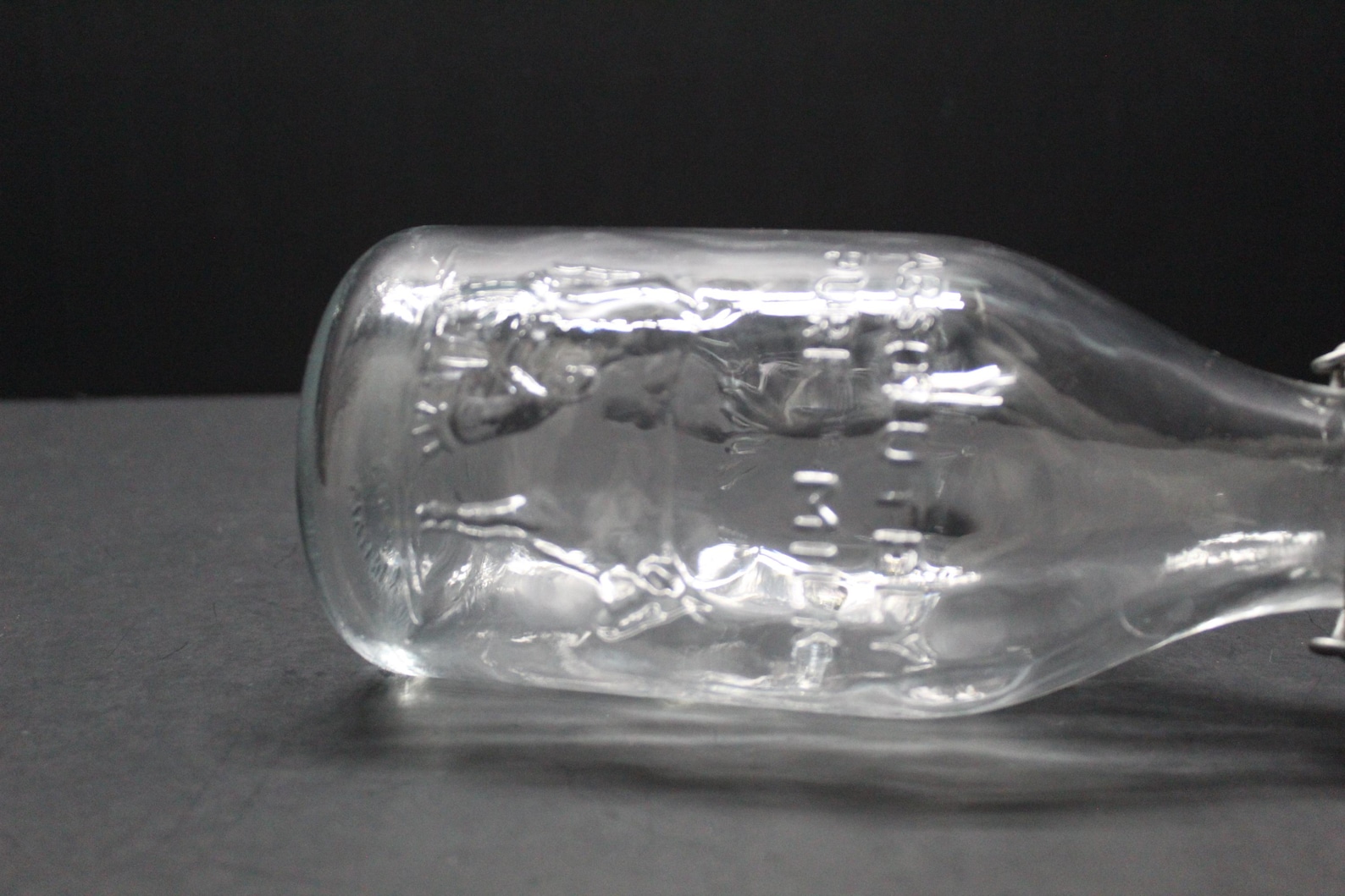 Vintage Thatcher Dairy Clear Glass Absolutely Pure Milk Bottle ...