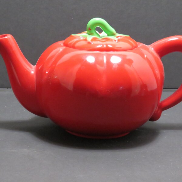 Red Teapot - Etsy