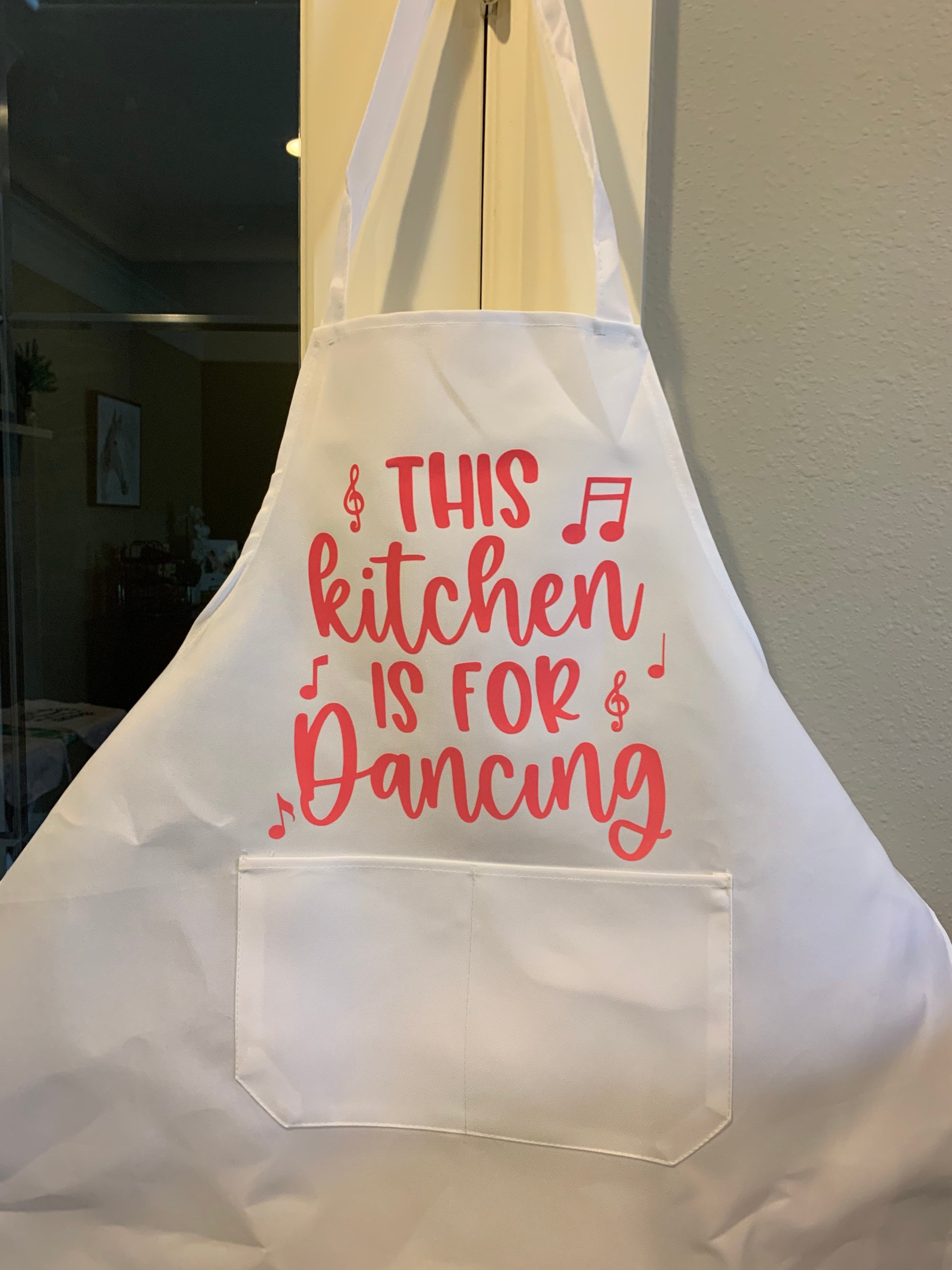 Apron - Women’s Apron- This Kitchen is for Dancing - Kitchen Apron ...
