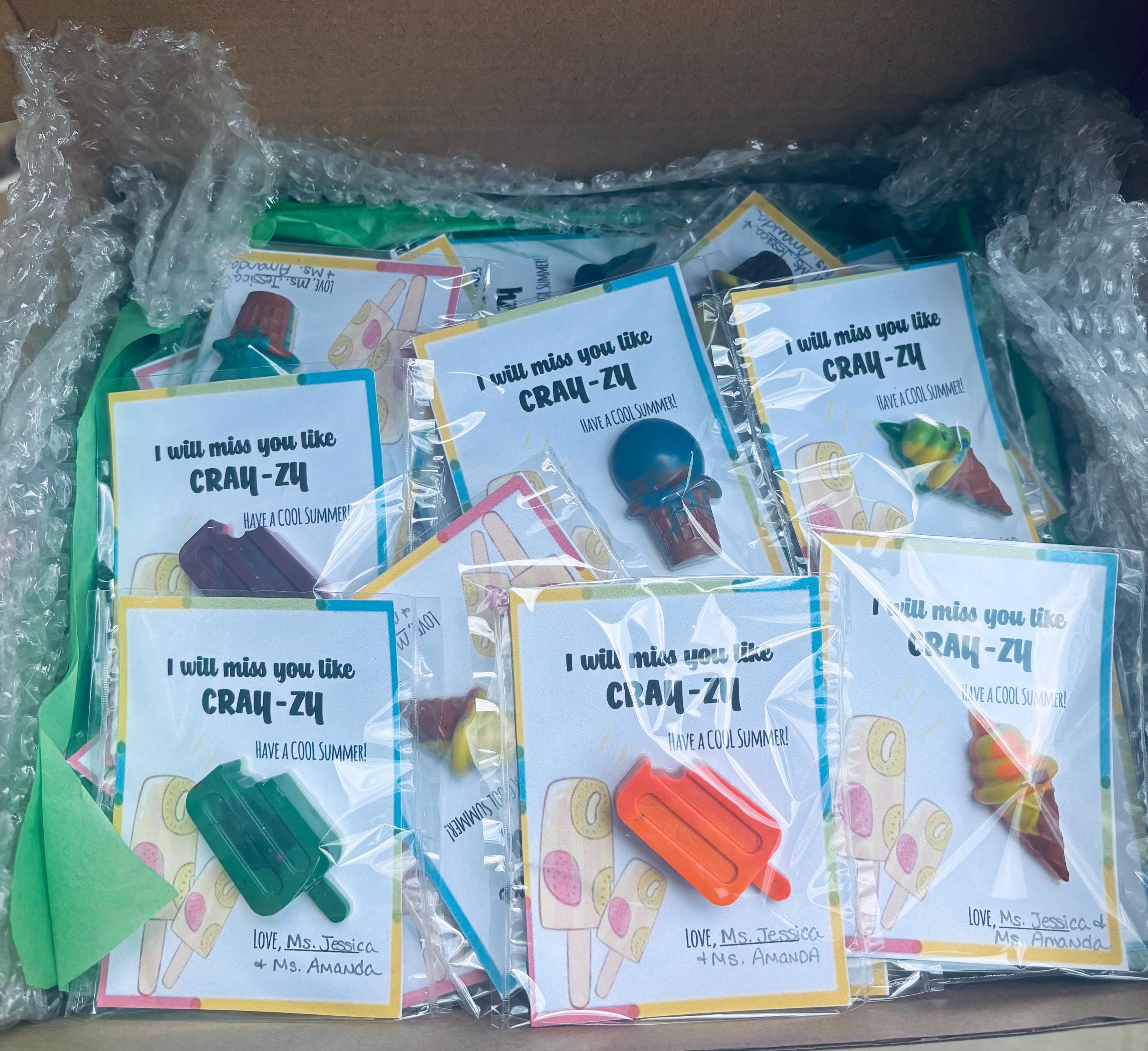 End of Year Gifts - Crayons - Ice Cream Crayons - Classroom Gifts - End ...