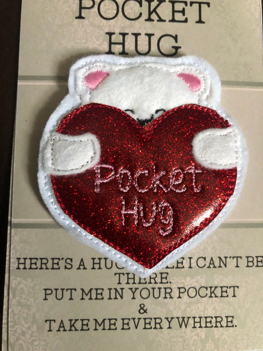 Pocket Hug Token Love Gift, Thinking of You, Miss You Gift, Missing You ...