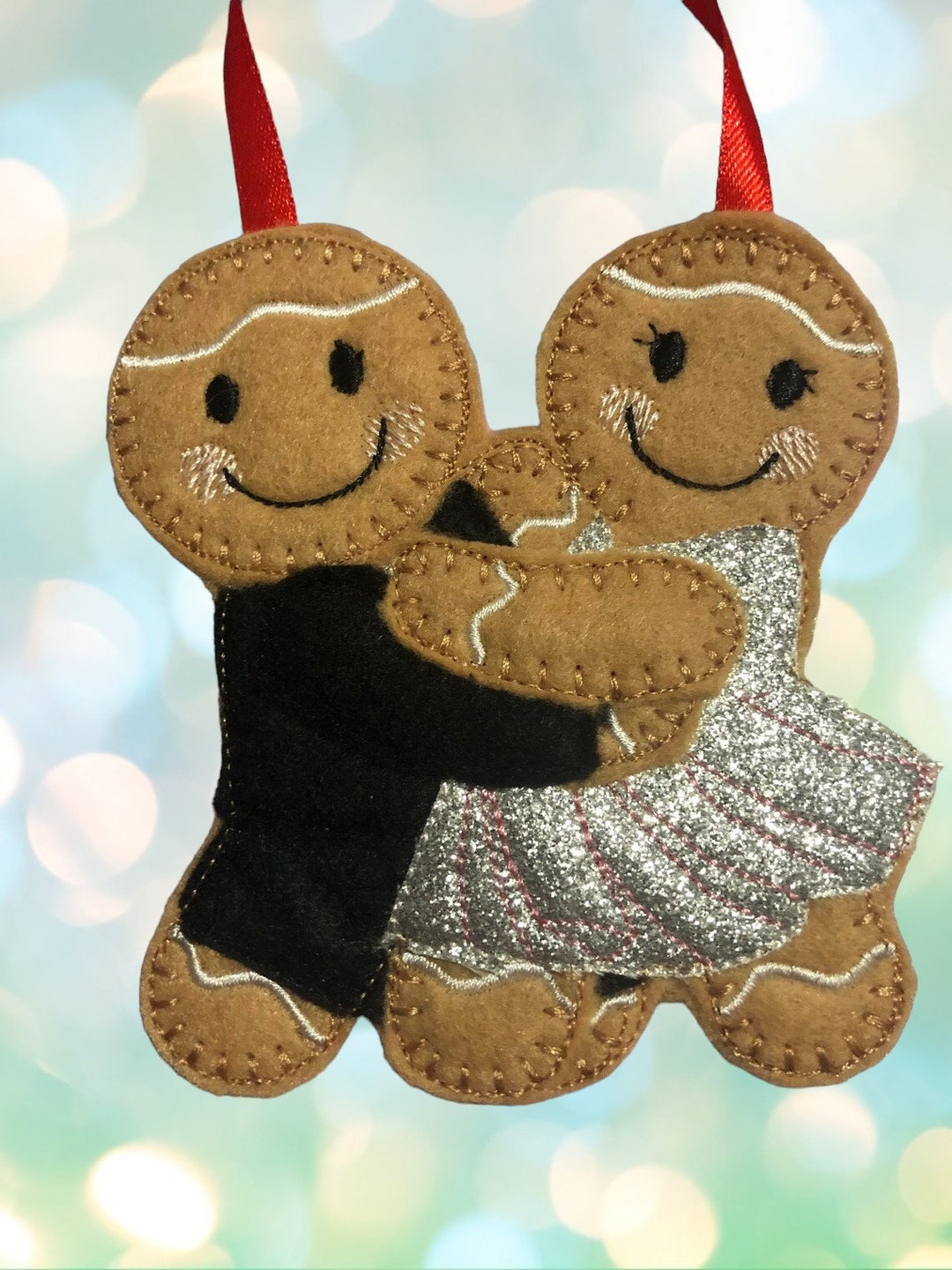 Ballroon Dancer Gingerbread Tree Decoration, Dancing Gingerbread ...