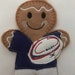 Gingerbread Rugby Player, Gingerbread Cyclist, Tree Decoration, Tree ...