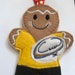 Gingerbread Rugby Player, Gingerbread Cyclist, Tree Decoration, Tree ...