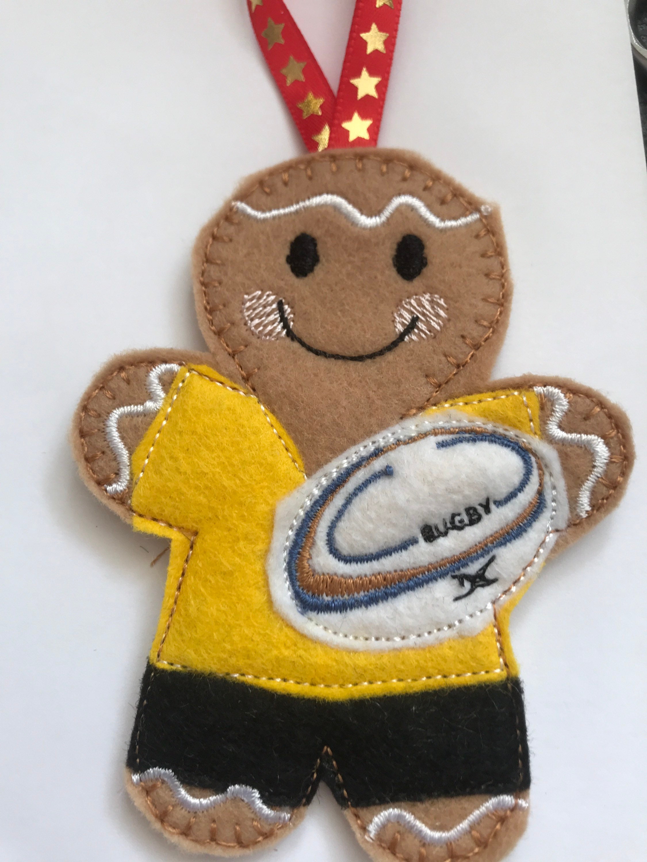 Gingerbread Rugby Player Gingerbread Cyclist Tree - Etsy UK