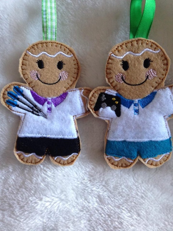 Dart Player Gingerbread Man Darts Gift Christmas Tree - Etsy UK