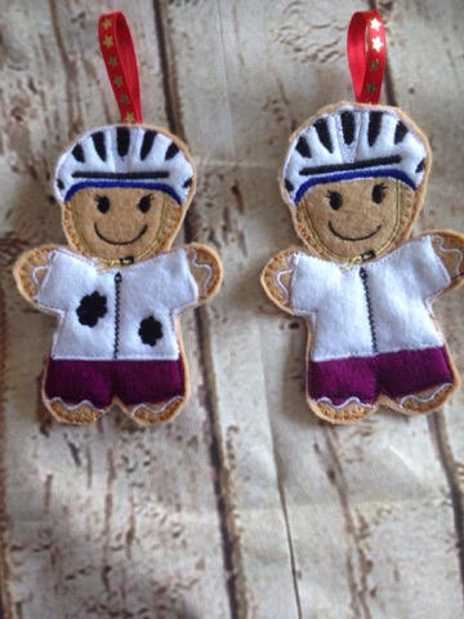 Gingerbread Rugby Player Gingerbread Cyclist Tree - Etsy UK