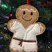 Karate Tree Decoration, Gymanst Dec Gingerbread Man Martial Arts Tang ...