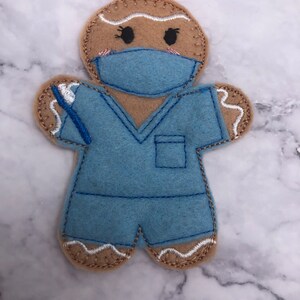 Dentist / Dental Nurse Gingerbread Man Tree Decoration, Dental ...