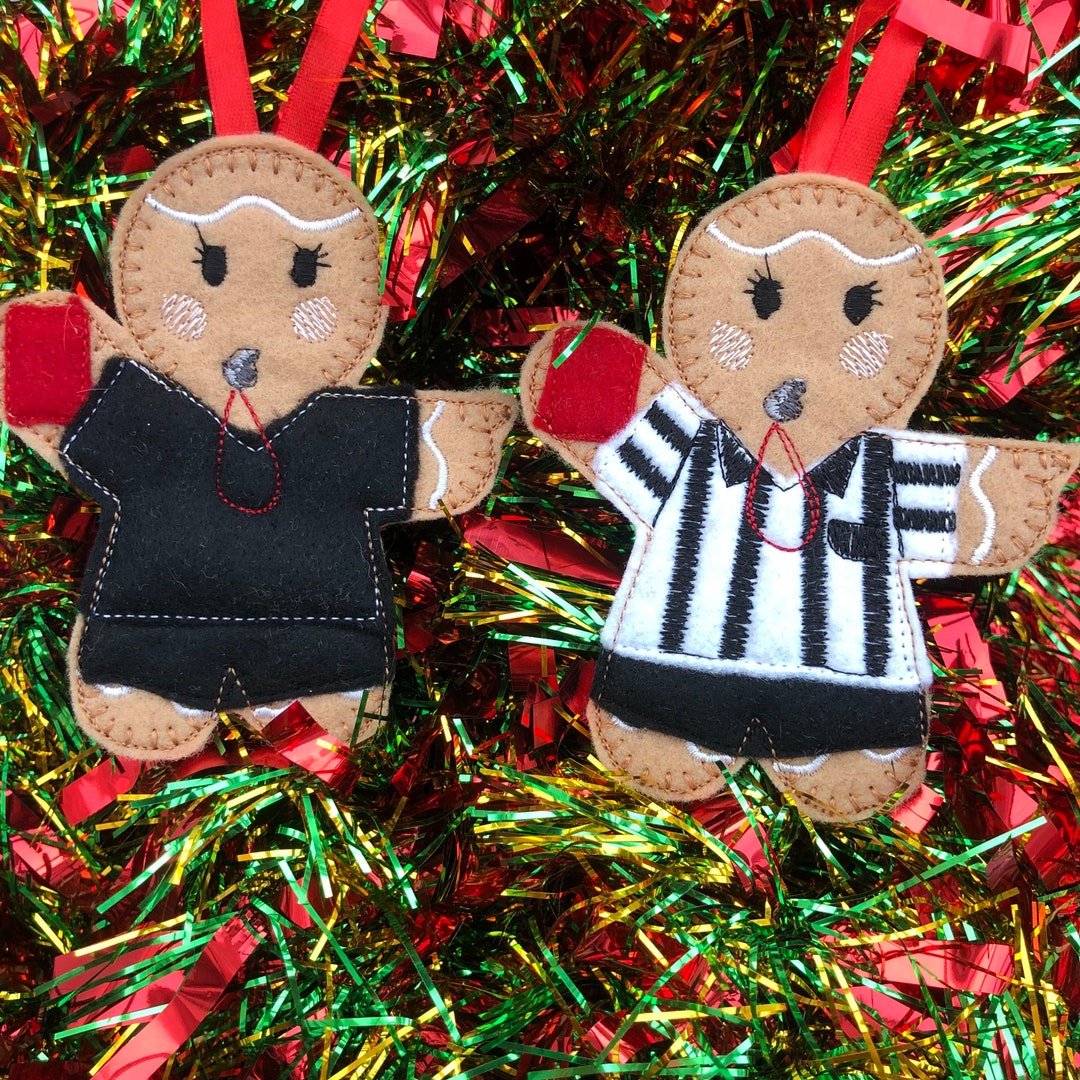 Football Referee Christmas Tree Ornaments, Rugby Referee, Soccer ...