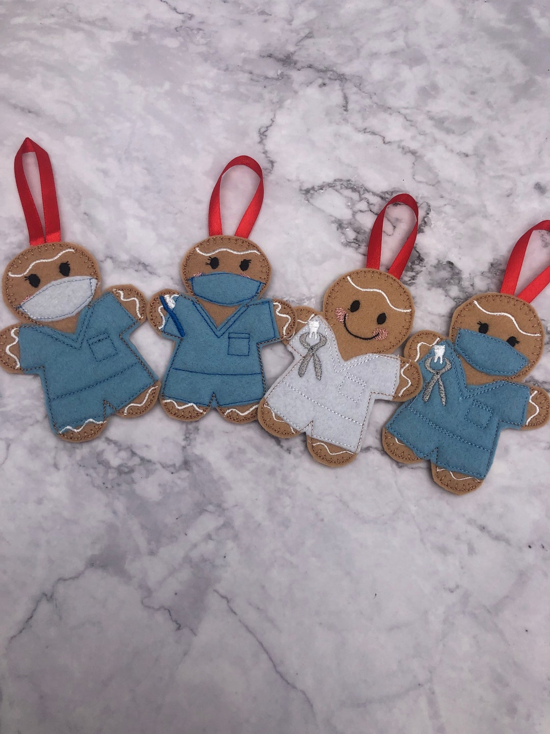 Dentist / Dental Nurse Gingerbread Man Tree Decoration, Dental ...