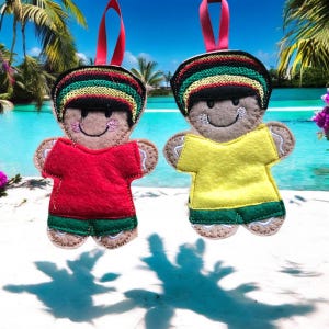 Jamaican Gingerbread Man, Rasta Man, Rastafarian, Reggae Gingerbread ...