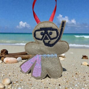 Scuba Diving Gingerbread Scuba Diver Gift, Gingerbread Snorkeller ...