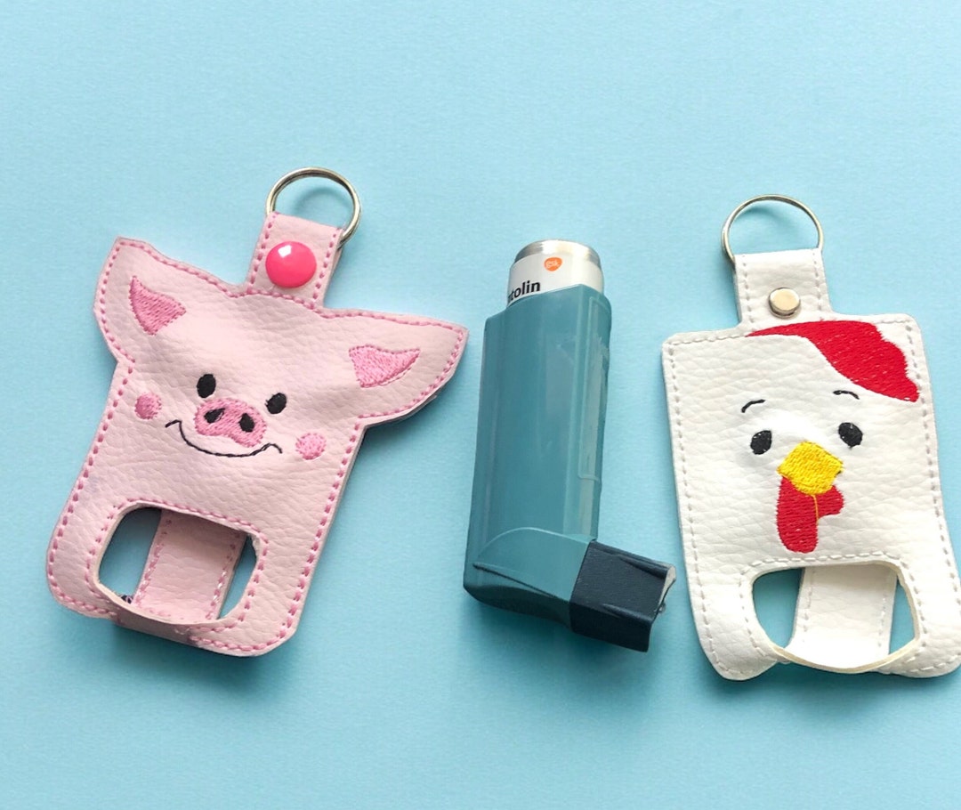 Farmyard Animal Asthma Inhaler Cover, Chicken, Pig, Horse, Fox Inhaler ...