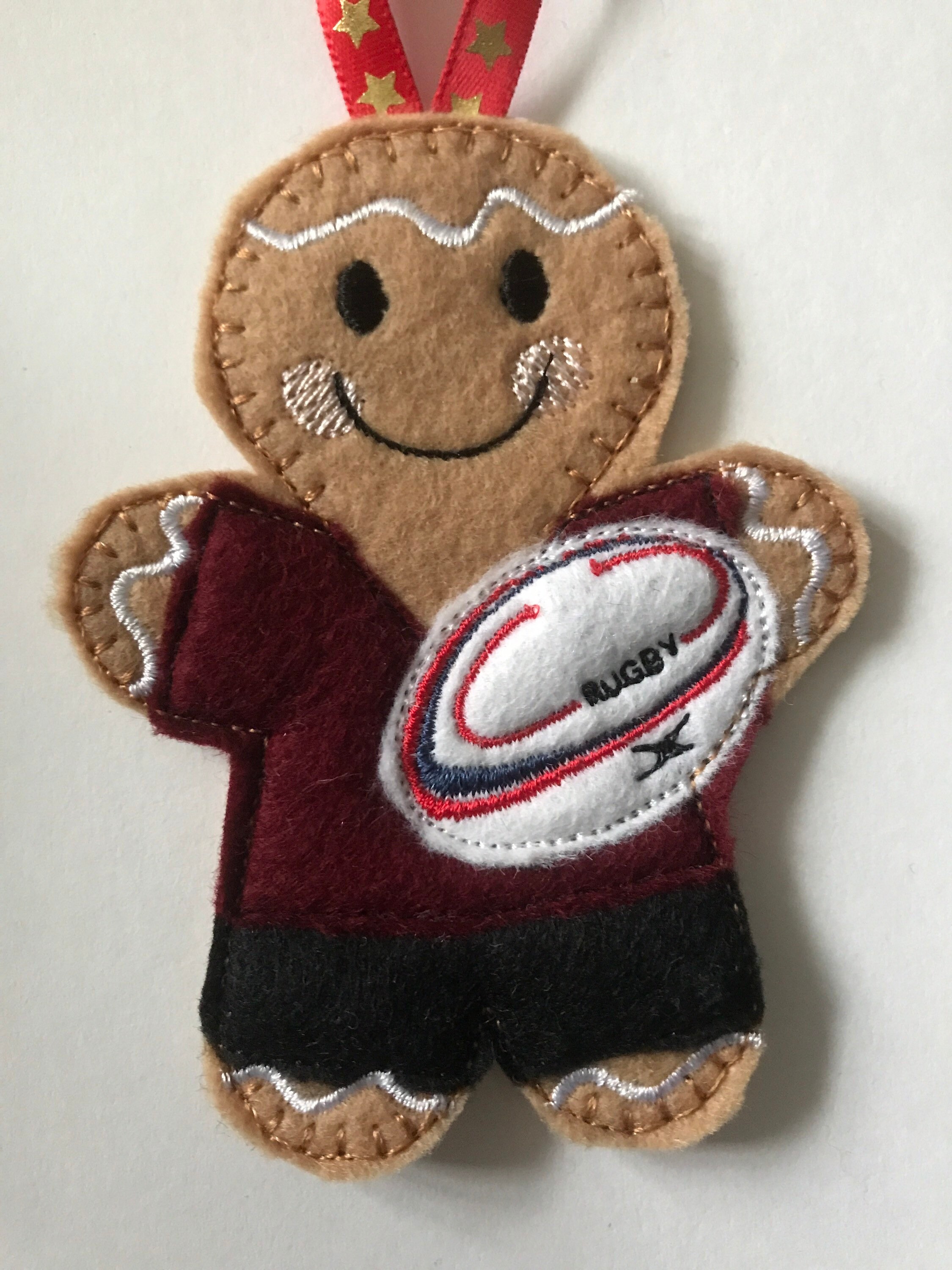 Gingerbread Rugby Player Gingerbread Cyclist Tree - Etsy UK