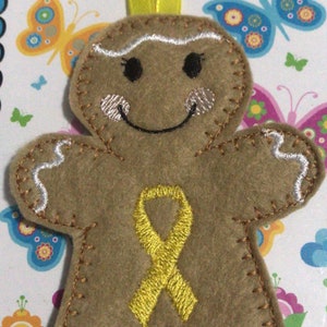 Autism Awareness Gingerbread Man Tree Decoration - Etsy
