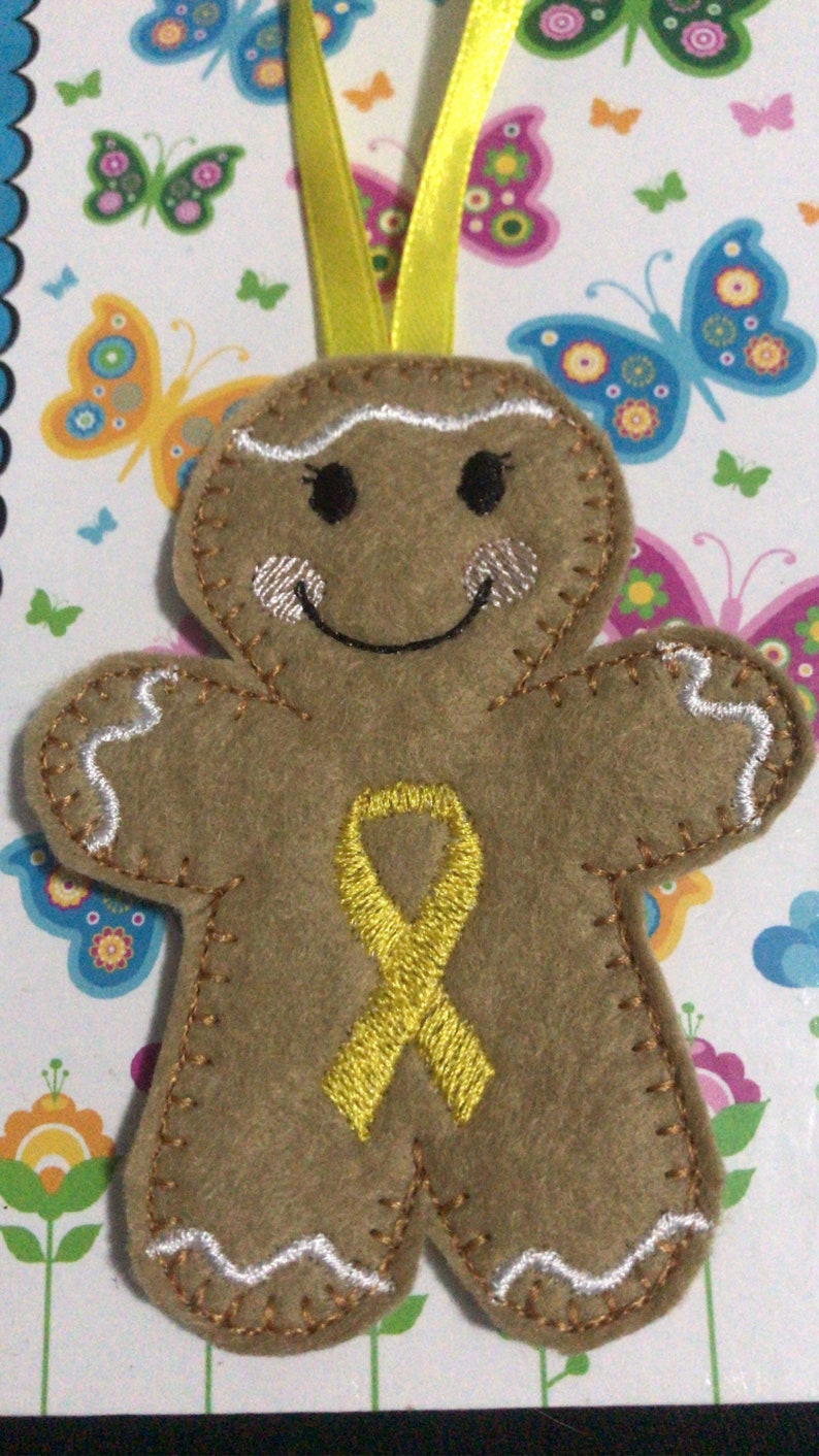 Autism Awareness Gingerbread Man Tree Decoration - Etsy
