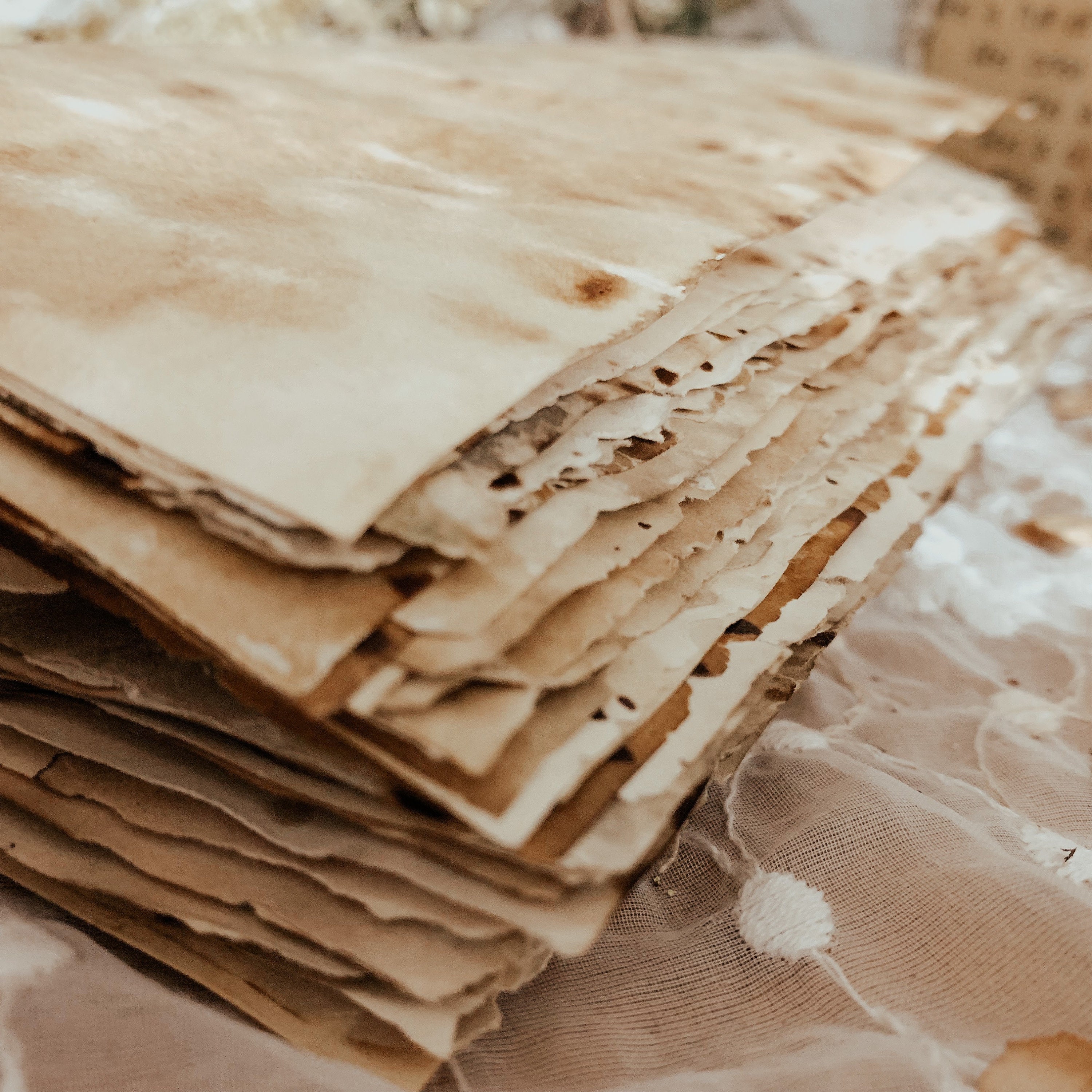 Tea Dyed Paper Journal, Coffee Stained Paper, Grit and Hope Journal ...