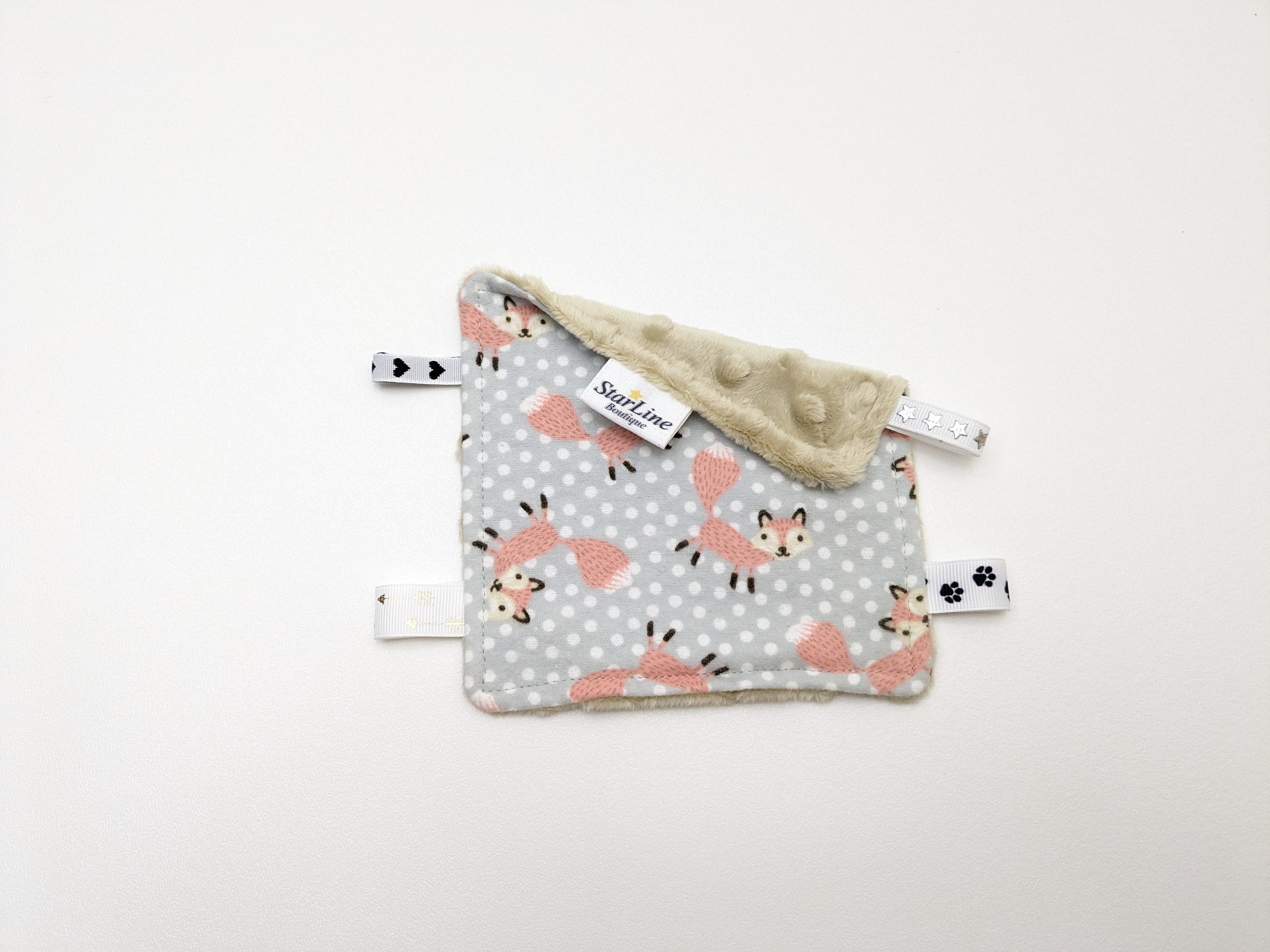 Fox Crinkle Square Baby Sensory Toy: Woodland Gift - Etsy