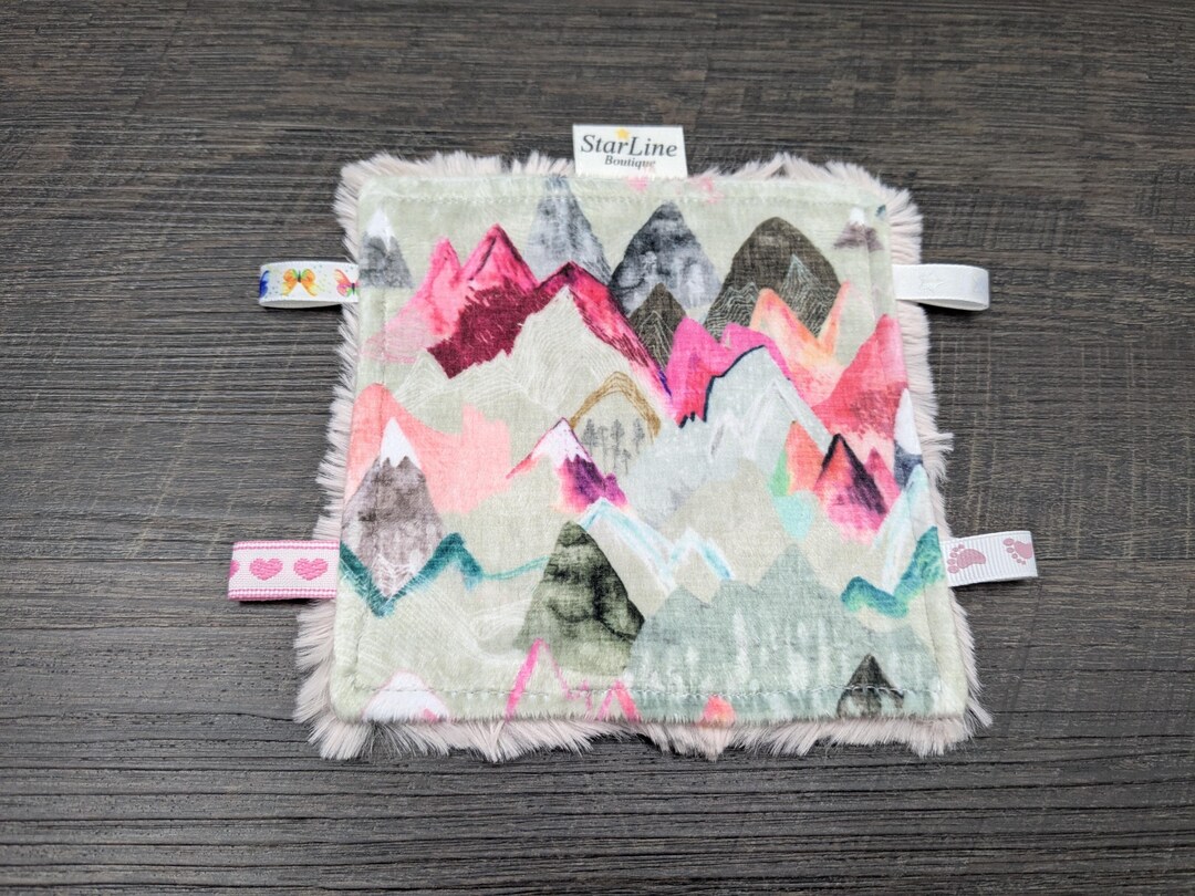 Mountain Crinkle Square, Baby Sensory Toy, Mountain Baby Shower ...