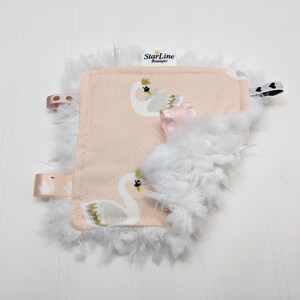 Baby Crinkle Square Swan Crinkle Toy Sensory Crinkle Square - Etsy