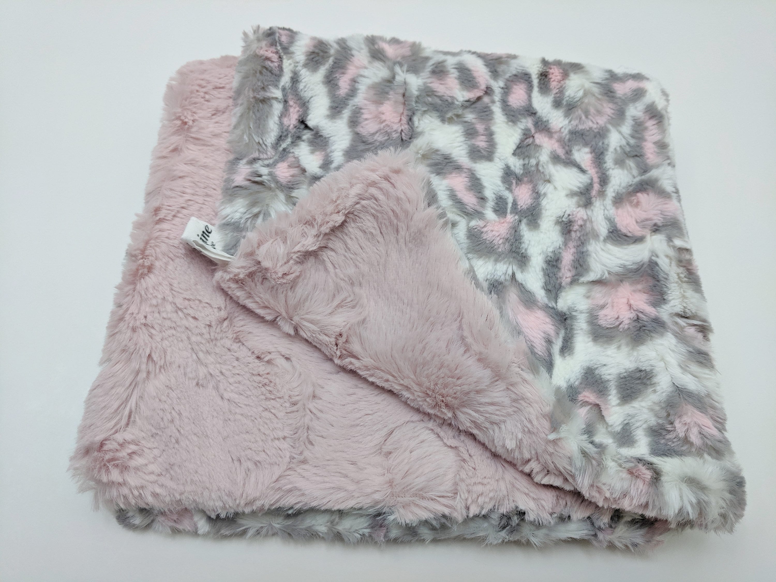 Leopard Minky Baby Lovey, Pink and Grey Minky Leopard Lovey, Leopard ...