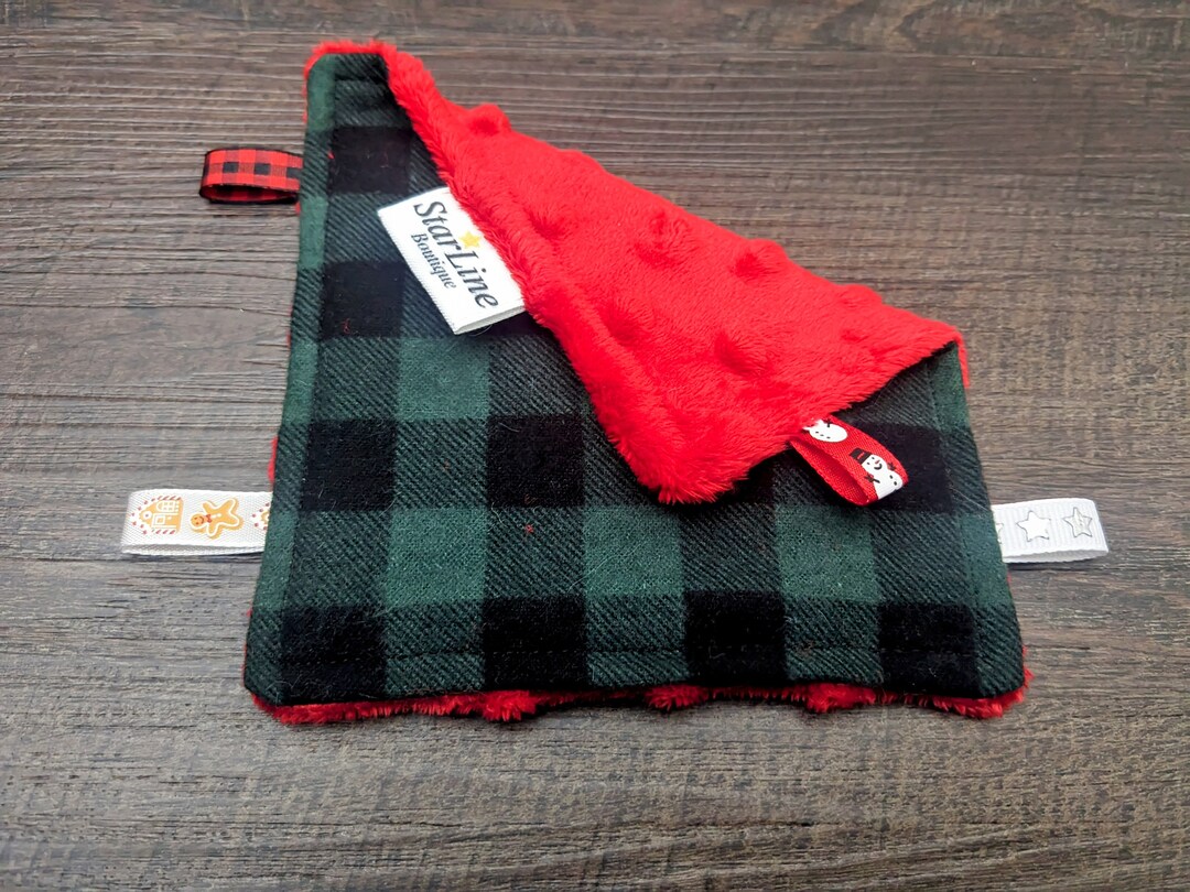 Baby Crinkle Square, Black and Hunter Green Crinkle Square, Crinkle ...