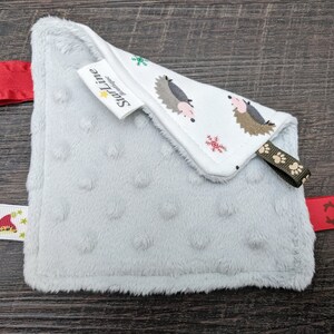 Hedgehog Crinkle Square, Baby Sensory Square, Hedgehog Nursery Gift ...